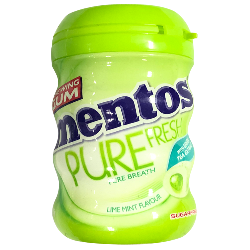 Mentos Pure Fresh Lime Mint Bottle 57.75g (New)