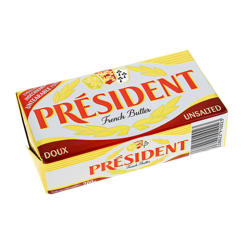PRESIDENT UNSALTED BUTTER 200G